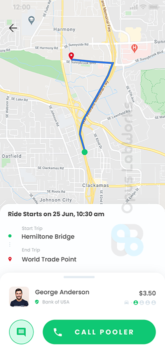 2 App Template| Carpooling App| Bike Pooling App| Ride Sharing App|Car Sharing App| GoPool by ...